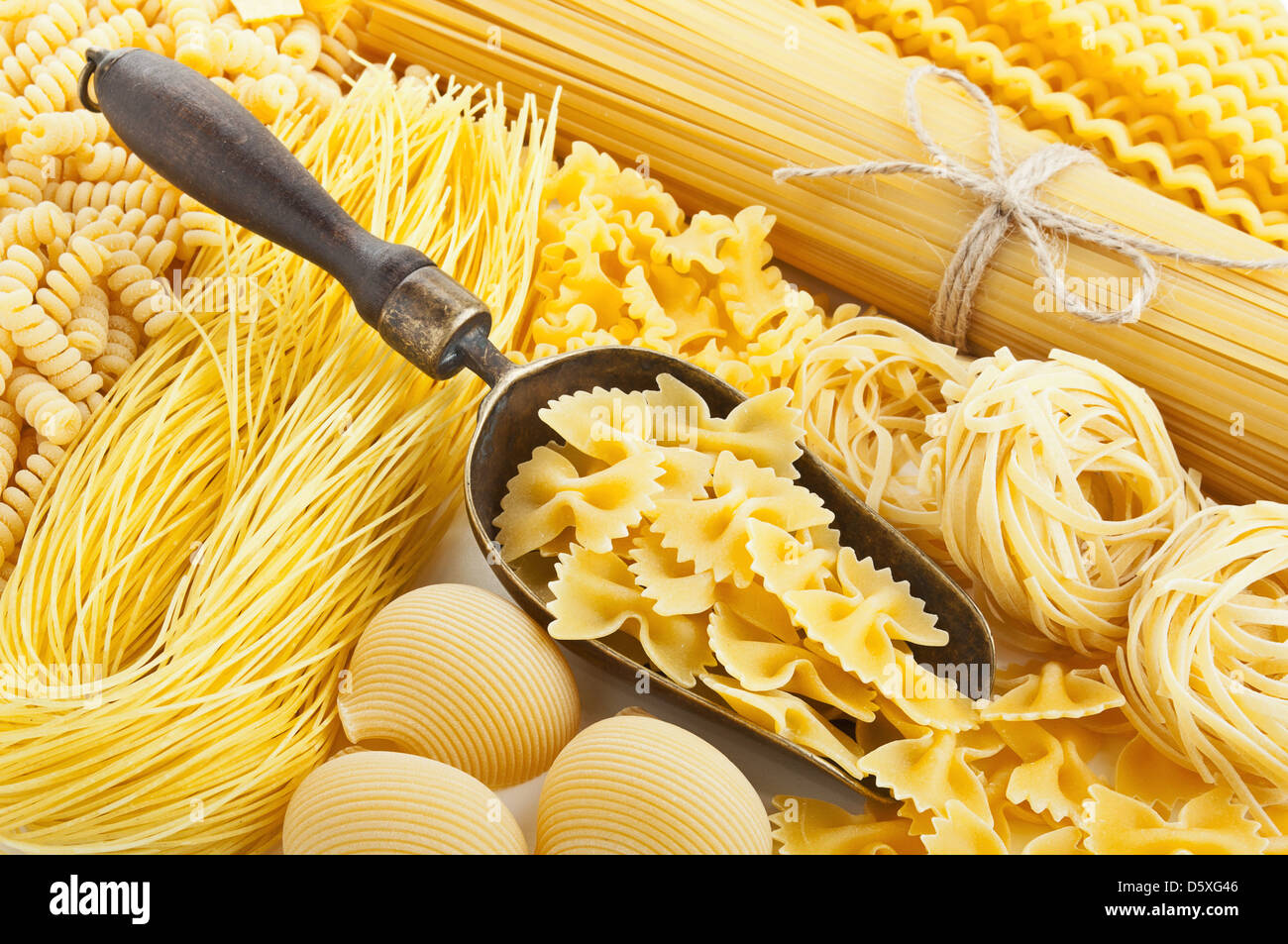 Uncooked Pasta Photography