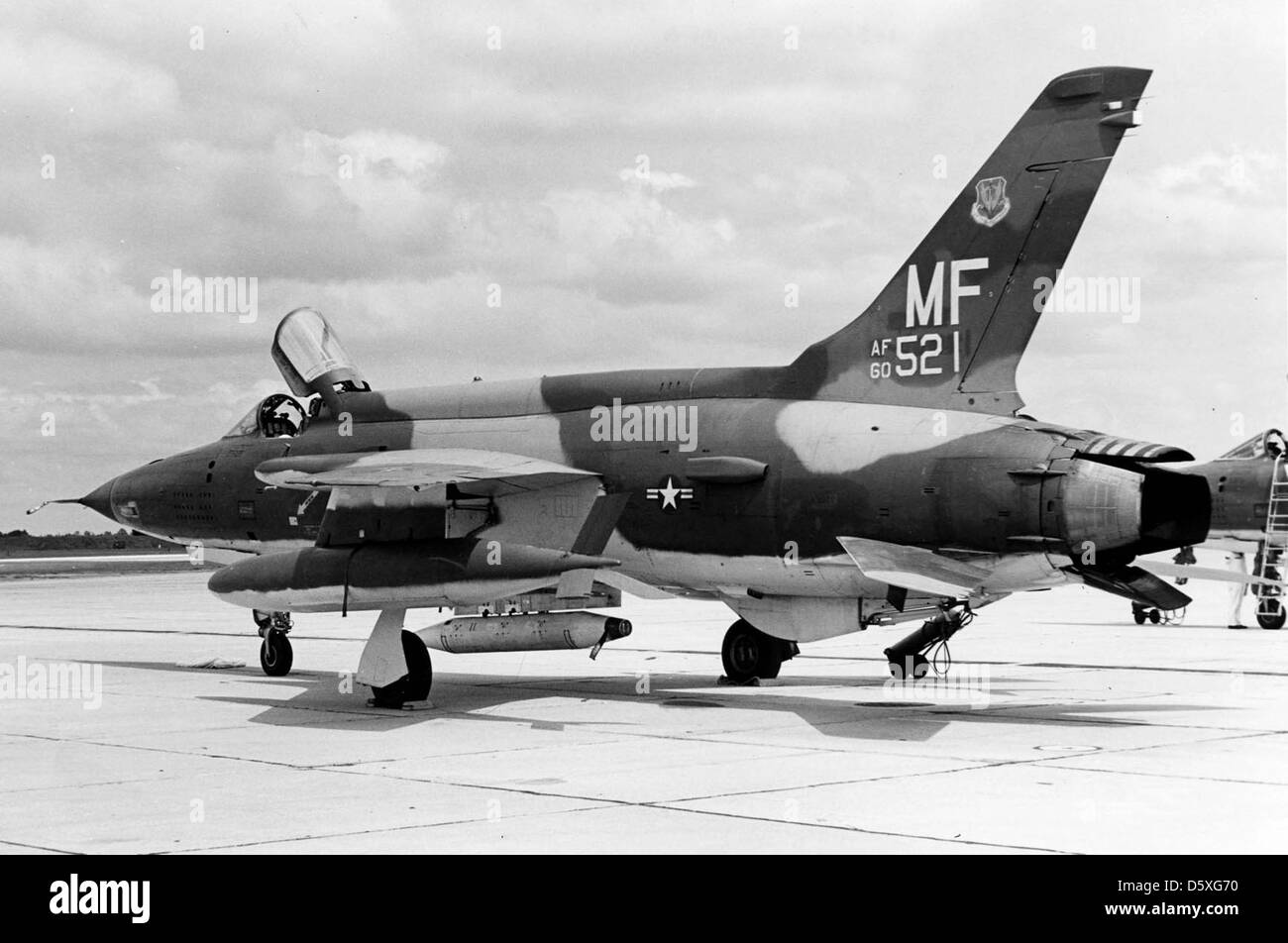 Republic F-105D-10-RE "Thunderchief" of the 563rd TFS, 23rd TFW ...