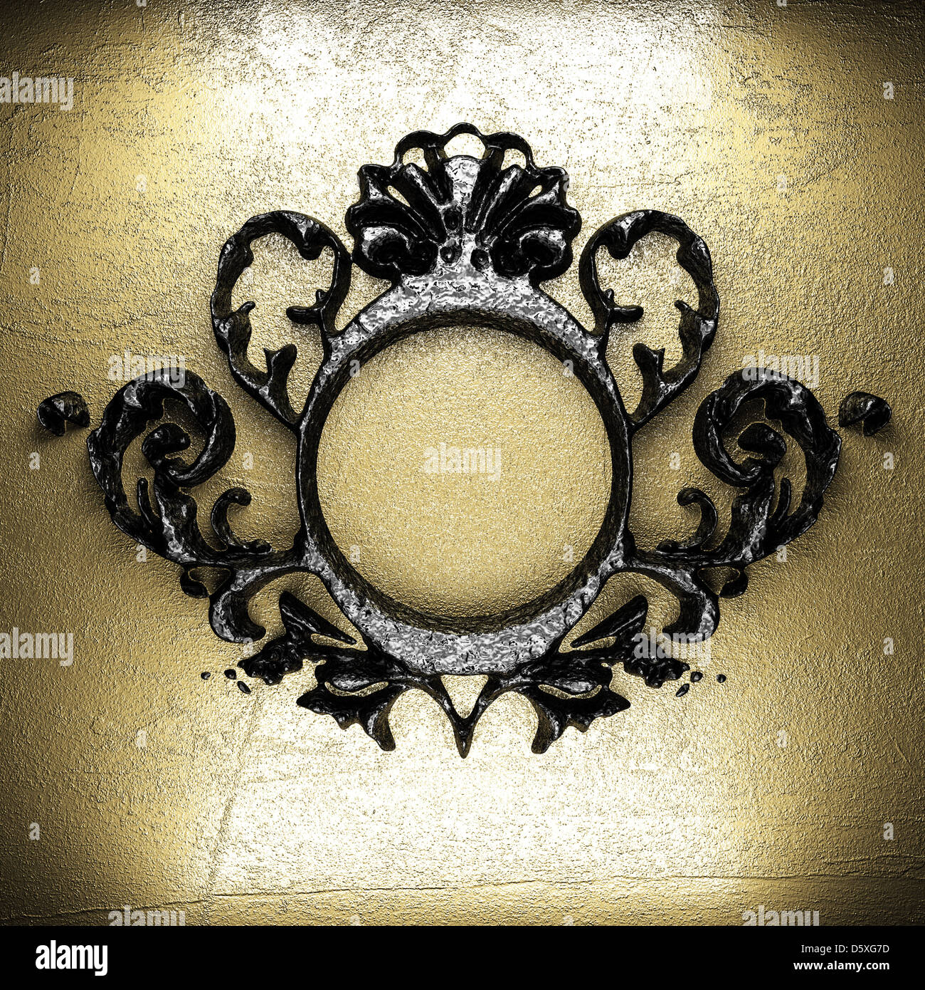 vintage iron frame Stock Photo - Alamy