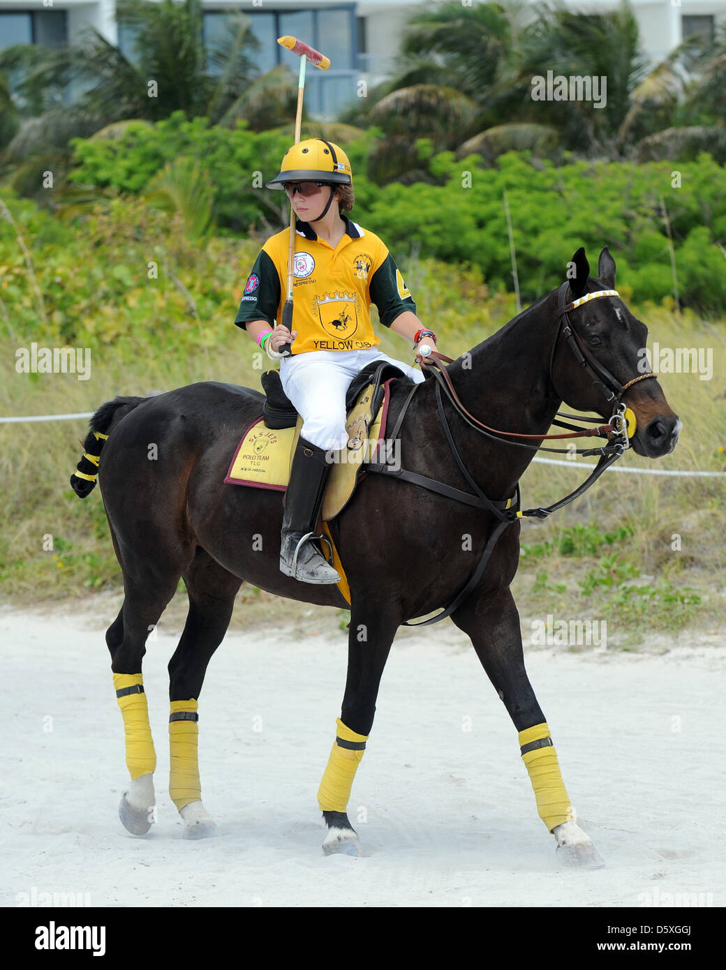 Polo match AMG Beach Polo event Miami Beach, Florida - 22.04.11 Stock ...