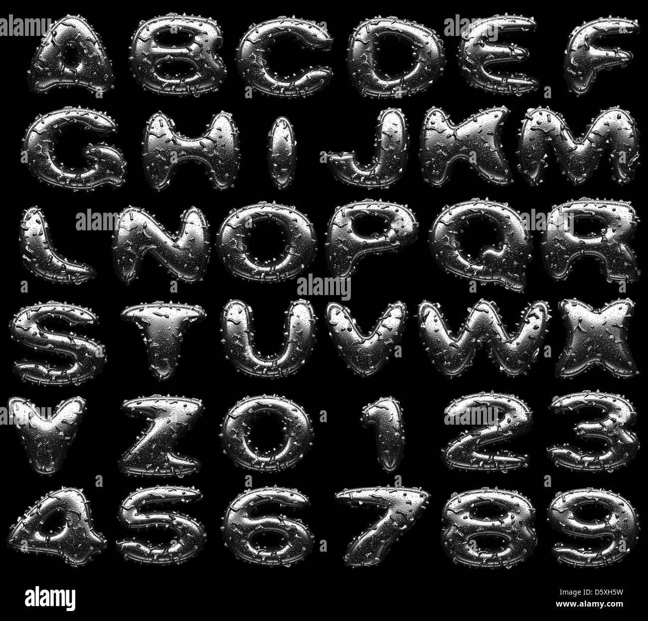steel alphabet set Stock Photo - Alamy