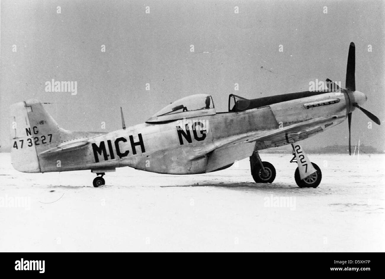 North American P-51D-25-NA "Mustang" of the 172nd FS, Michigan ANG at ...