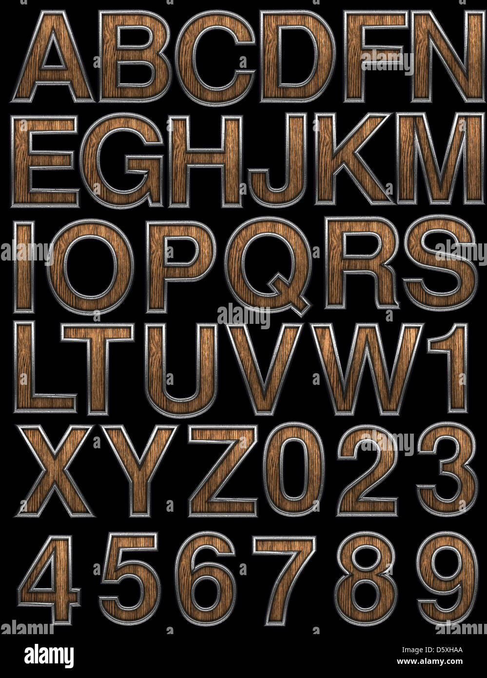 wooden alphabet set Stock Photo - Alamy