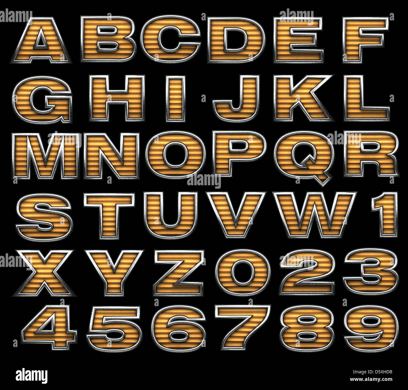 Metal type alphabet hi-res stock photography and images - Alamy
