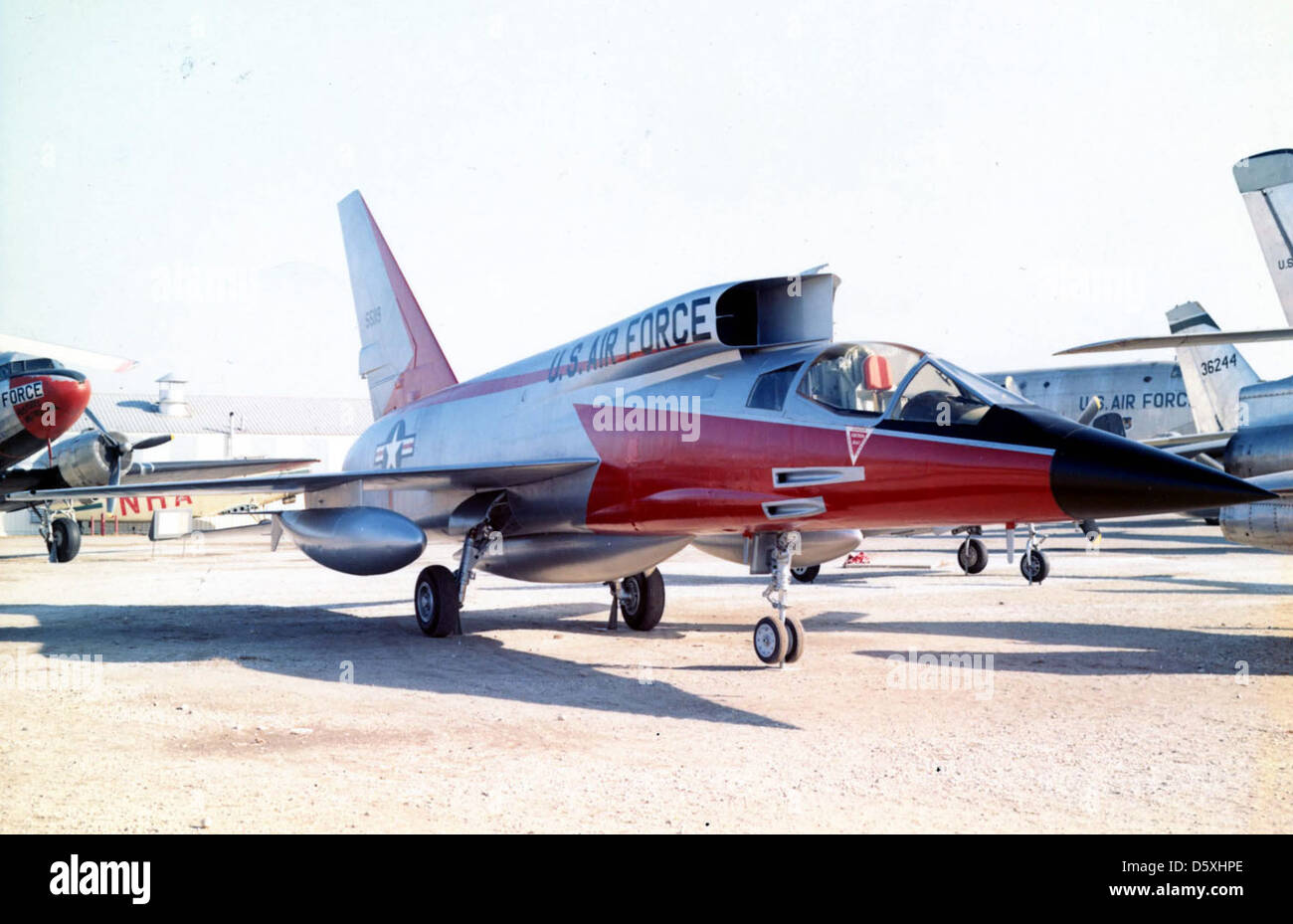 The North American F-107A Ultra Sabre was an experimental fighter ...