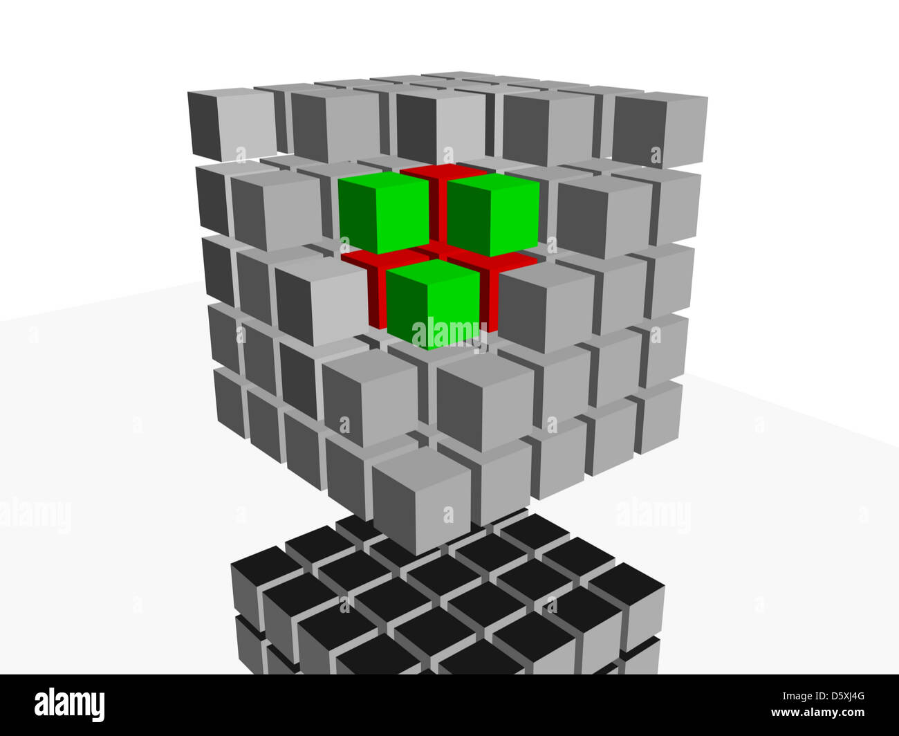 Image. 3d cube 06 Stock Photo - Alamy