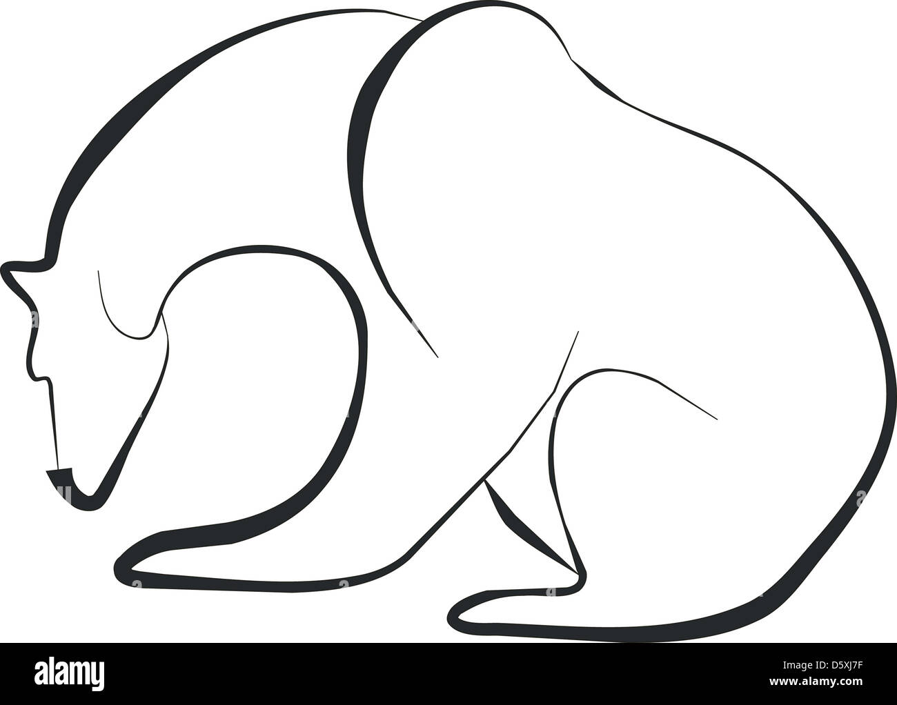 Bear drawings hi-res stock photography and images - Alamy