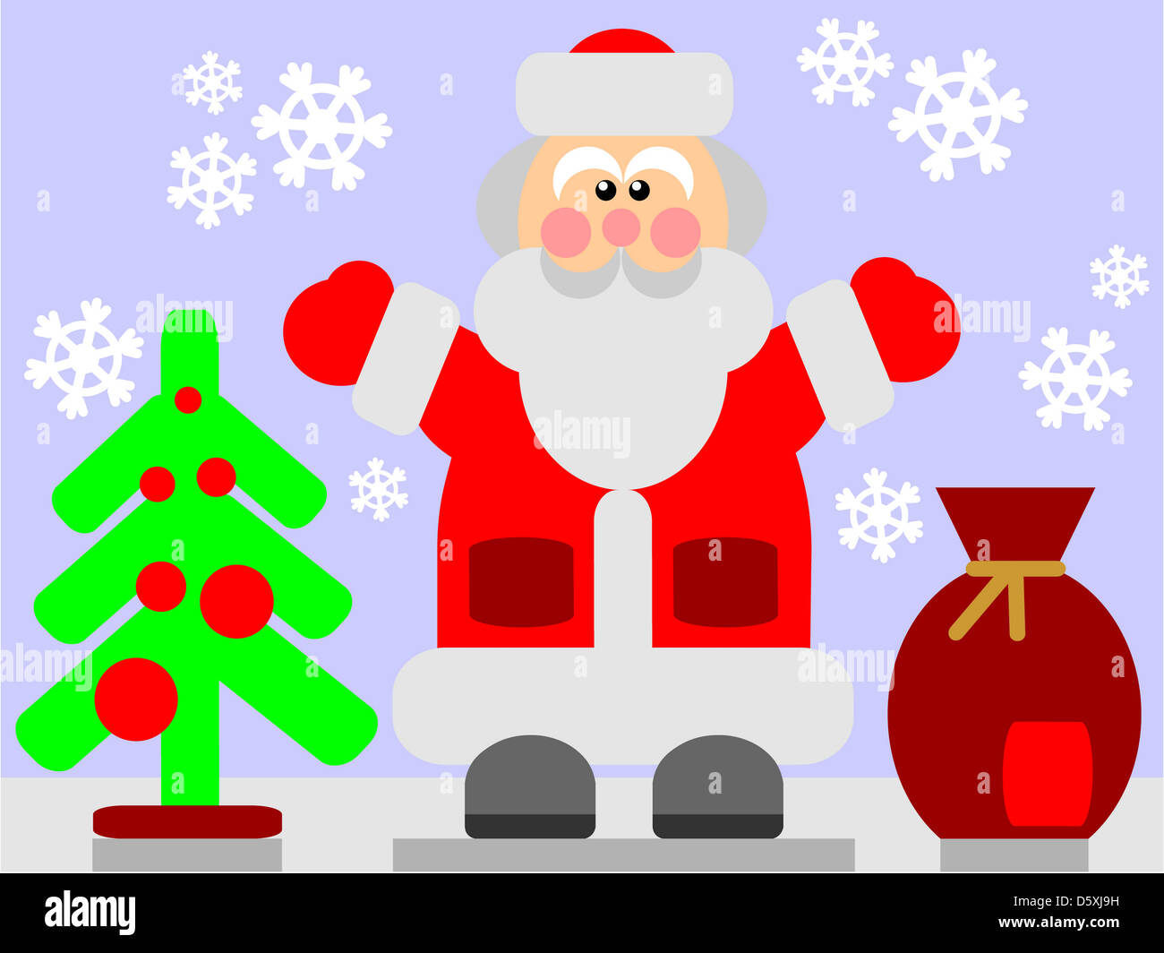 Santa Claus color 03 Stock Photo - Alamy