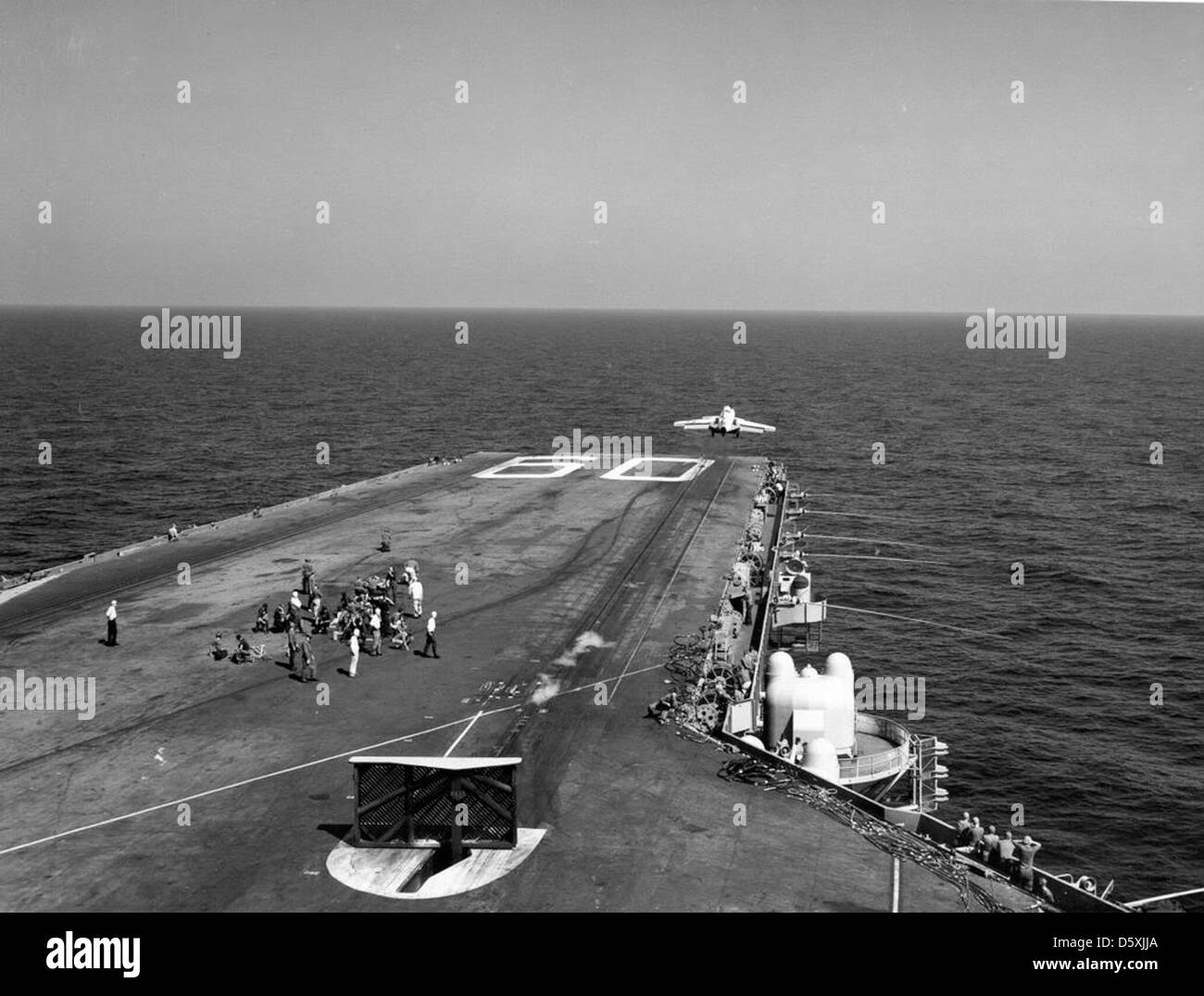 Grumman F9F-8T "Cougar" launched from the USS SARATOGA (CV-60 Stock ...