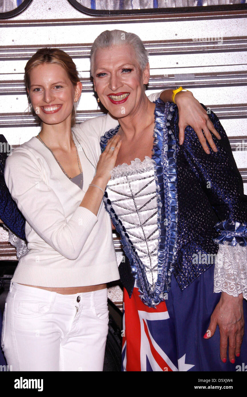 Karolina Kurkova and Tony Sheldon backstage after a recent performance ...