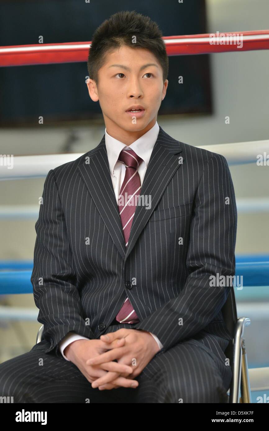 Naoya Inoue (JPN), MARCH 27, 2013 - Boxing : Naoya Inoue of Japan speaks about his third bout as ...