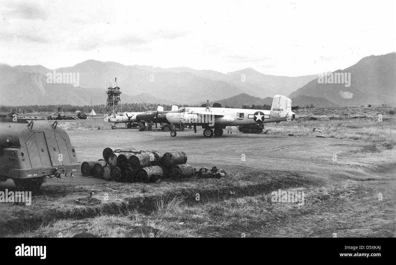 The North American B-25H 'Mitchell' was a medium bomber used ...