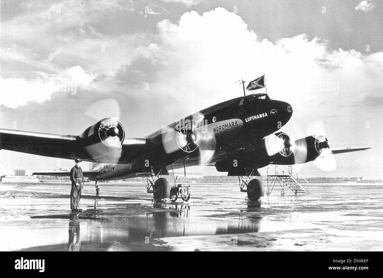 The Focke-Wulf 200 Condor, a German long-range bomber and transport ...