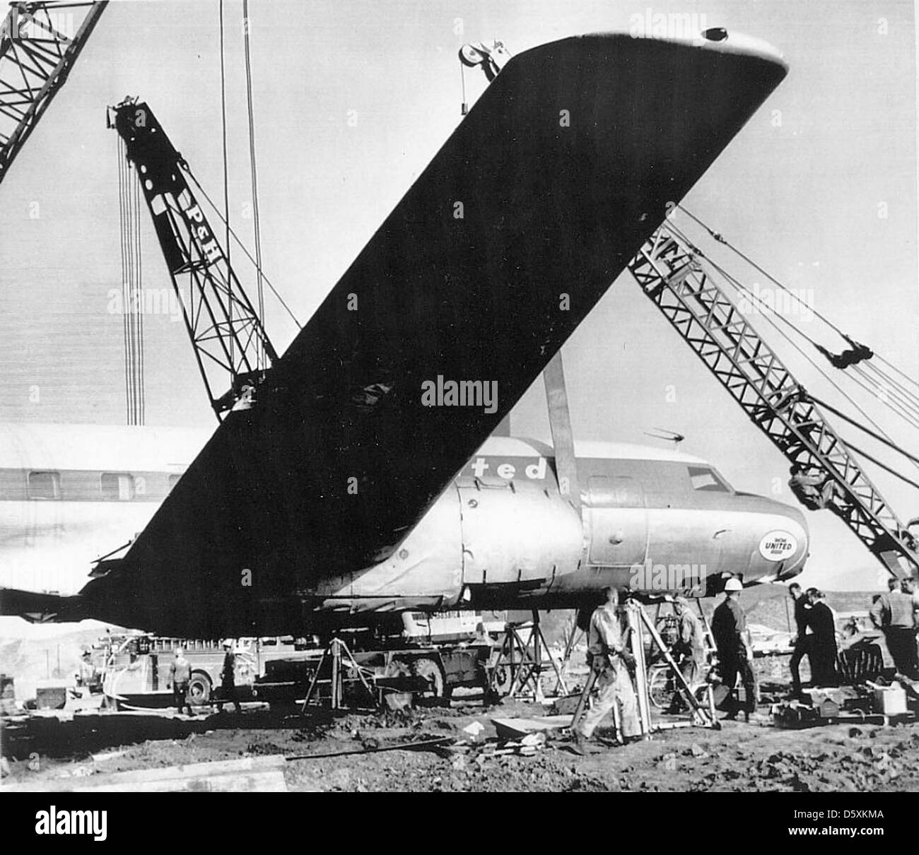 The Convair 340, N73102, performed a forced dead-stick landing on ...
