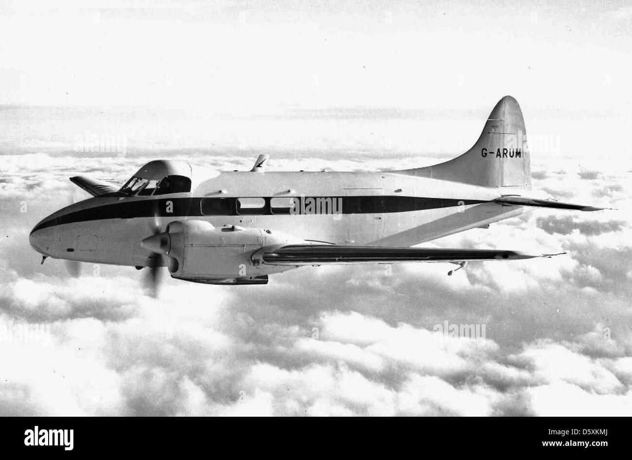 The de Havilland Dove 8 G-ARUM was a twin-engine light transport ...