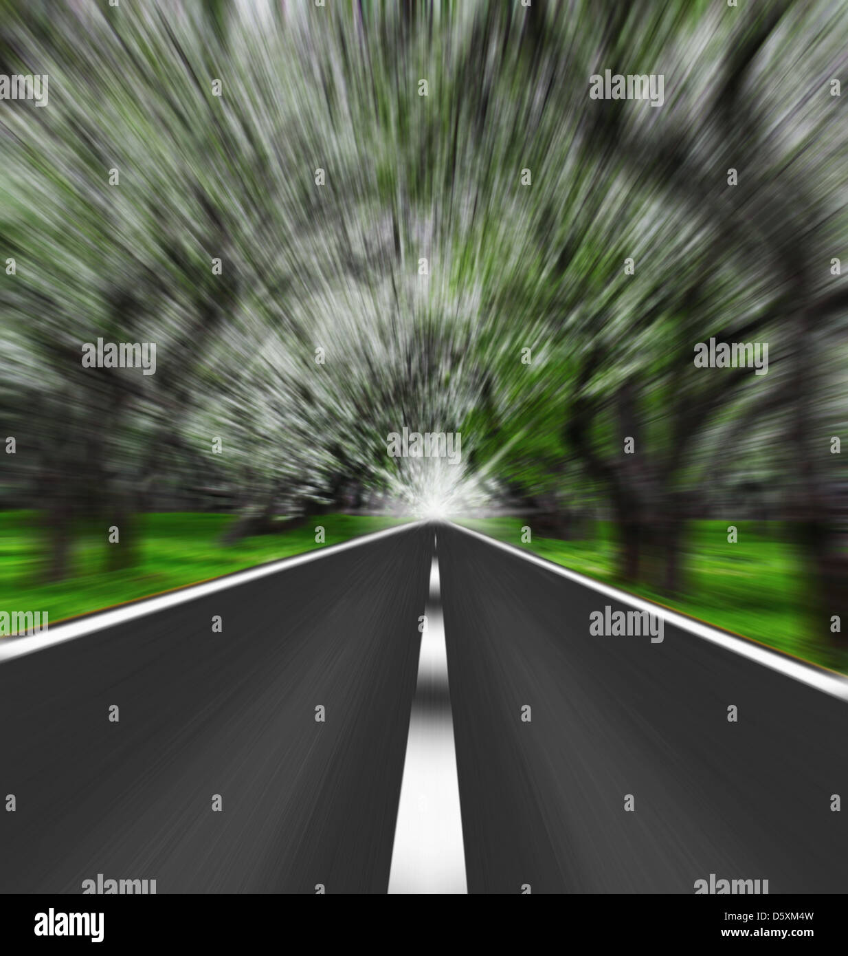 Express road disappearing over the horizon Stock Photo - Alamy