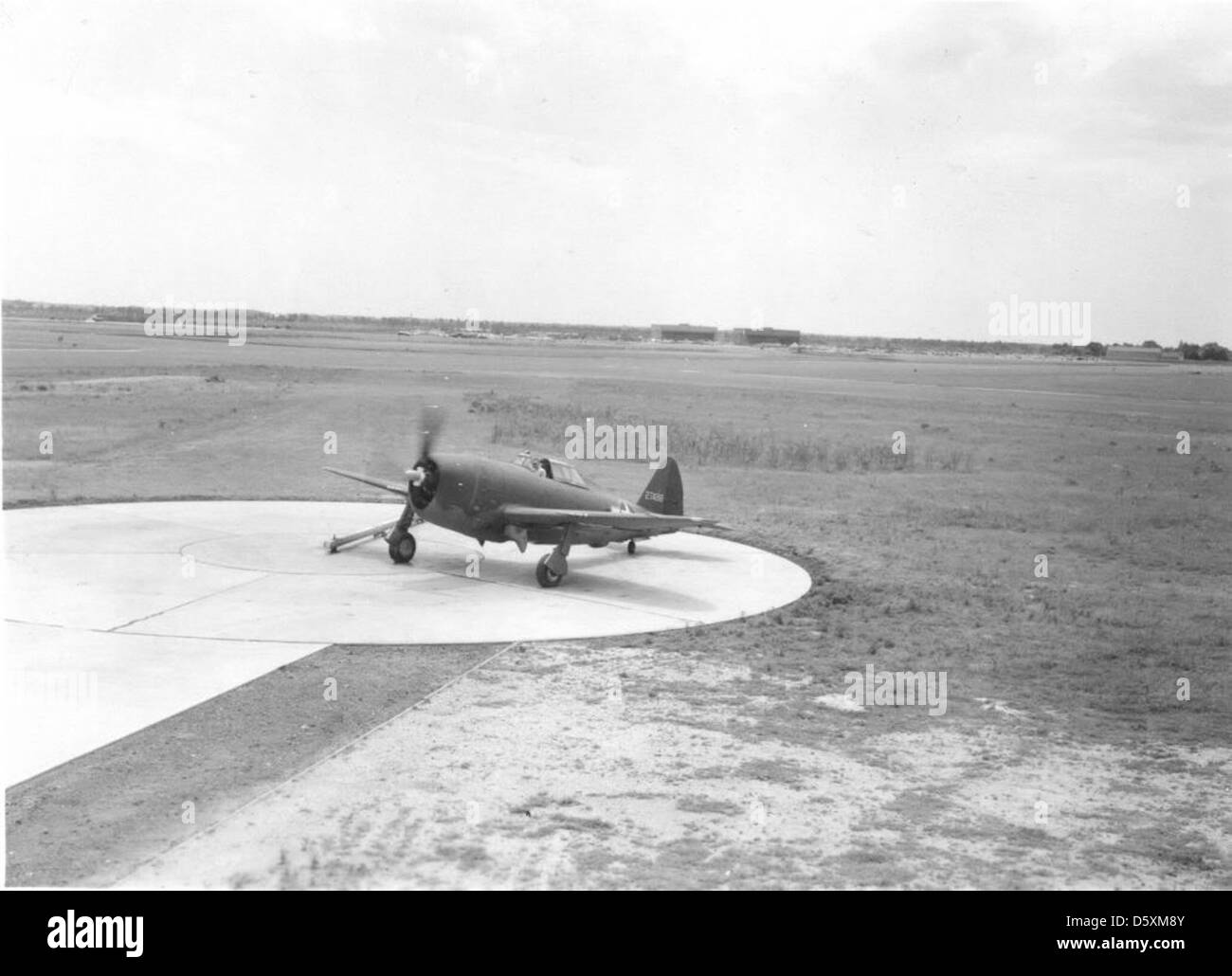 The Republic P-47D Thunderbolt, a World War II-era fighter, is shown ...