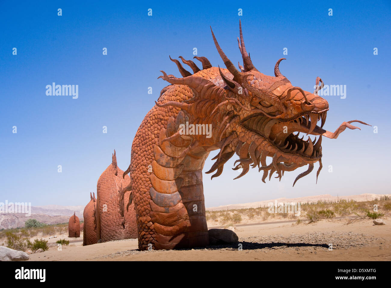 Dragon in the Sand Stock Photo - Alamy