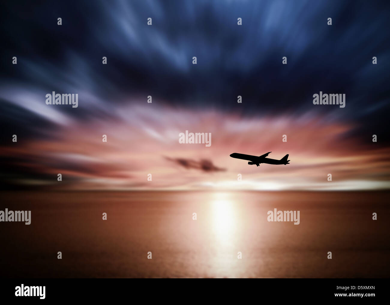 Jet flying night hi-res stock photography and images - Alamy