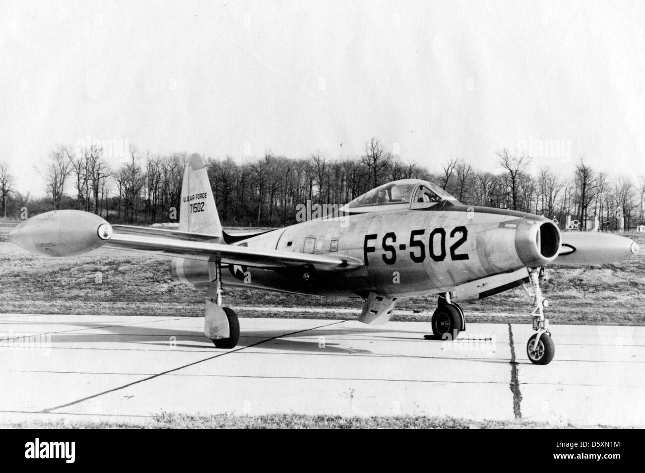 The Republic F-84C-6-RE 'Thunderjet' is a single-engine, jet-powered ...