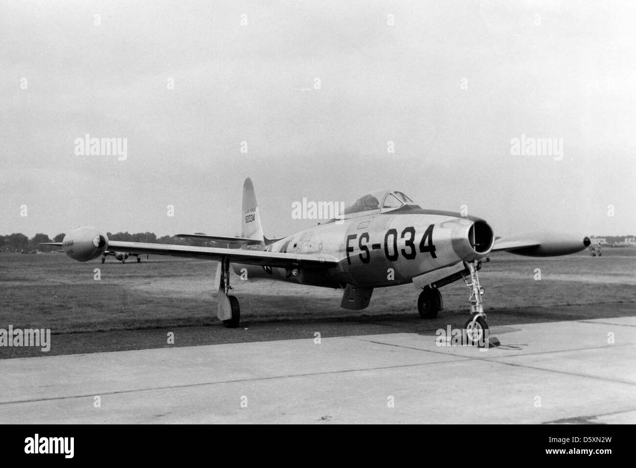 The Republic F-84D 'Thunderjet' was a U.S. Air Force jet fighter used ...