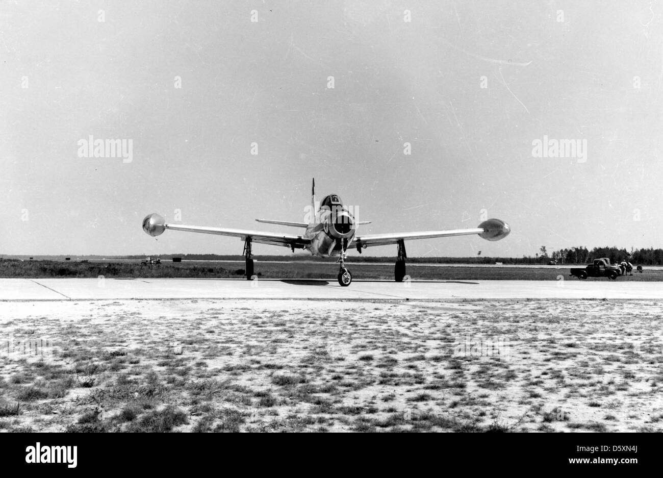 The Republic F-84D and F-84E 'Thunderjet' were early jet fighters used ...