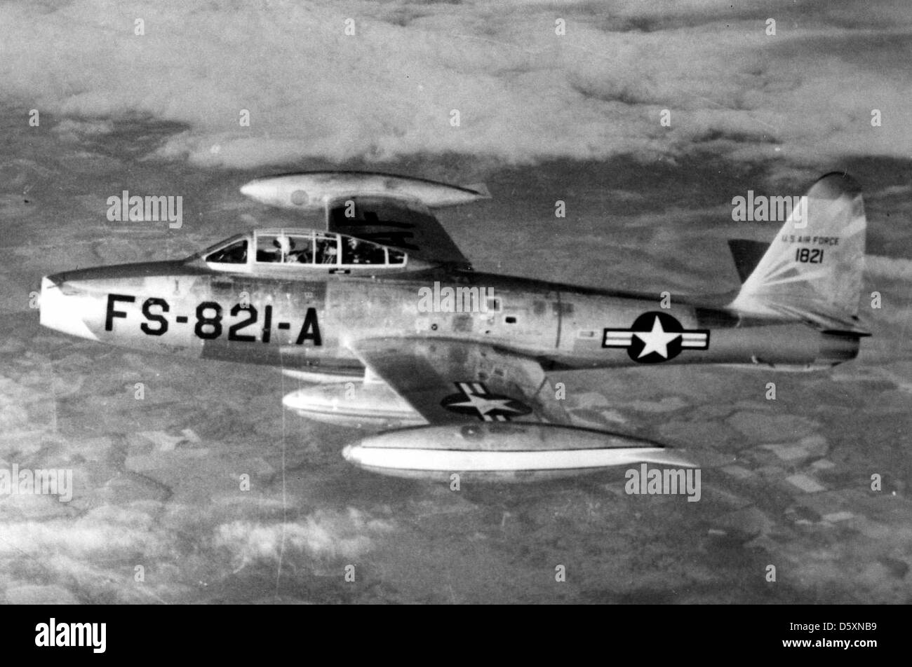 Republic (F-84E) F-84G-1-RE "Thunderjet Stock Photo - Alamy