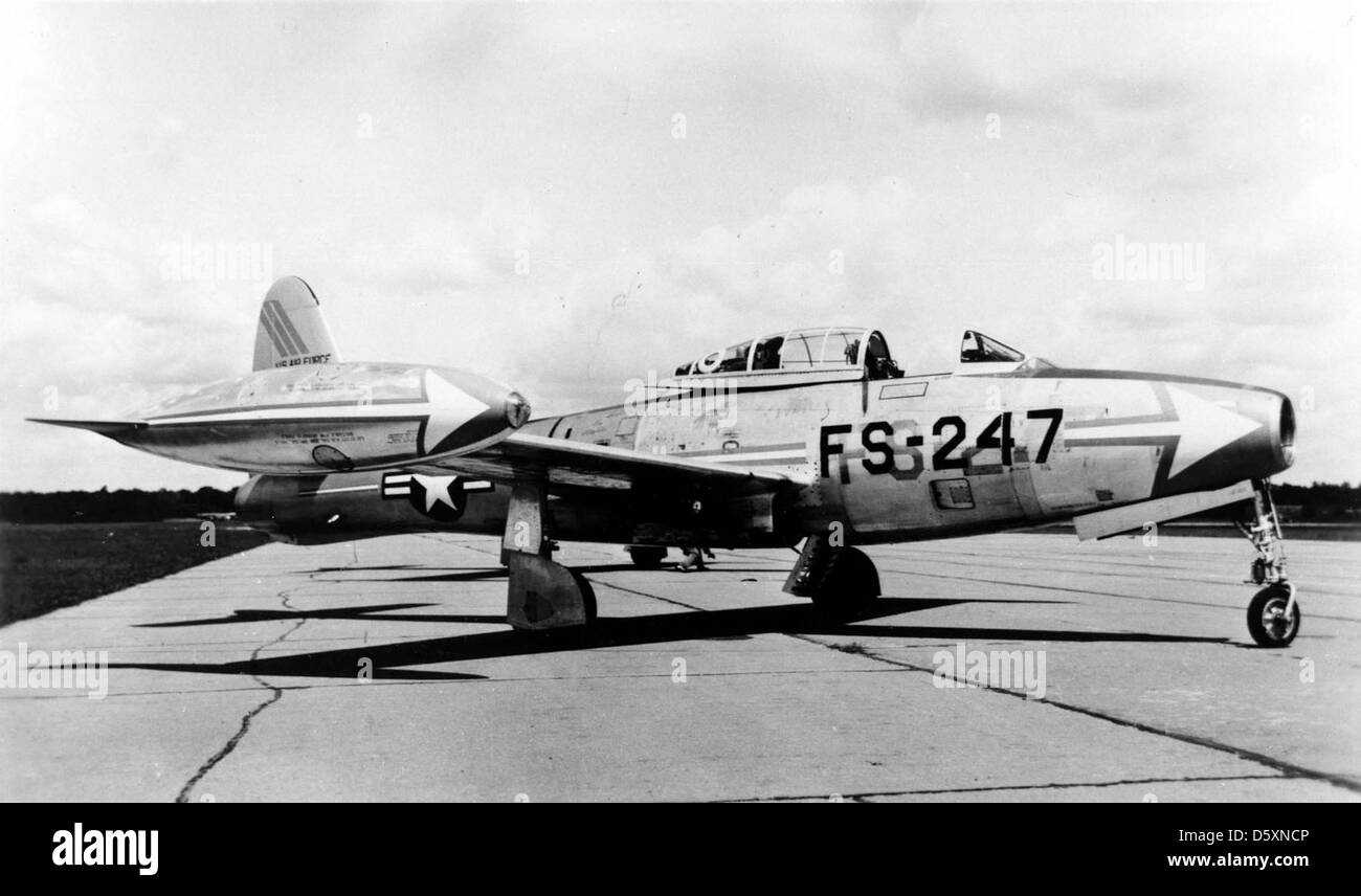 Republic (F-84E) F-84G "Thunderjet Stock Photo - Alamy