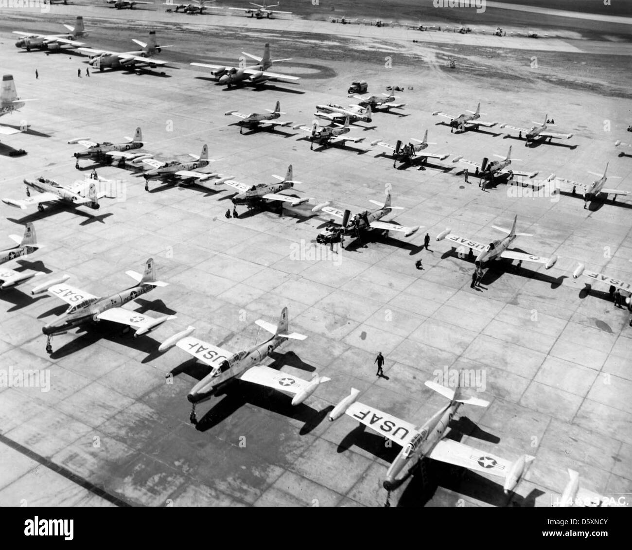 Republic (F-84E) F-84G "Thunderjets Stock Photo - Alamy