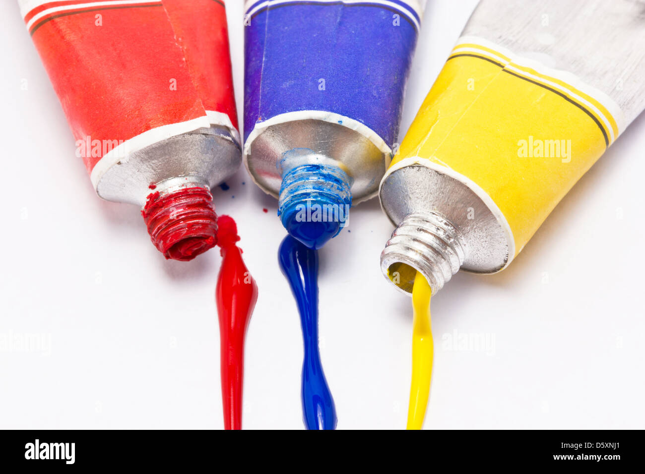 Primary color water painted isolated on white background Stock Photo ...