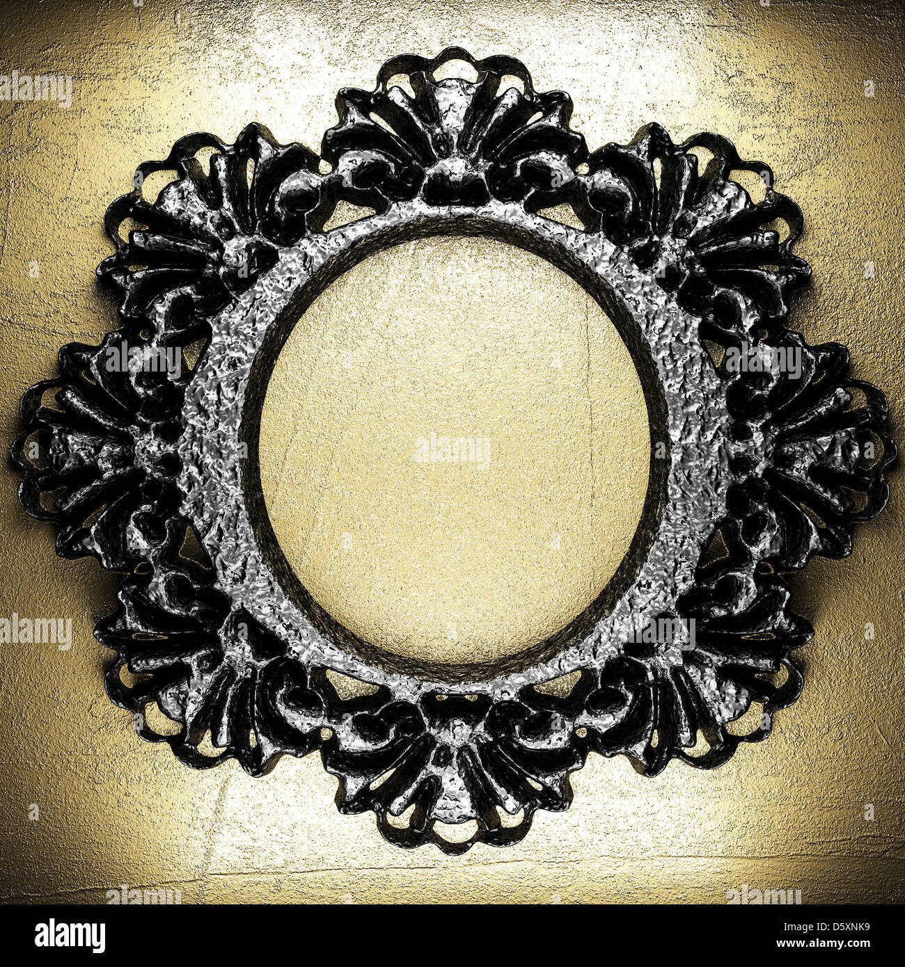 vintage iron frame Stock Photo - Alamy