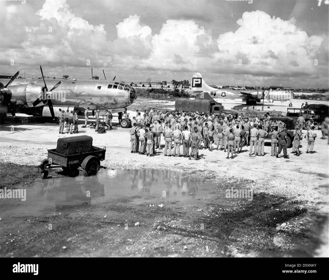 U.S.A.A.F. Martin-Omaha B-29-45-MO "Superfortress" "Enola Gay" returns ...