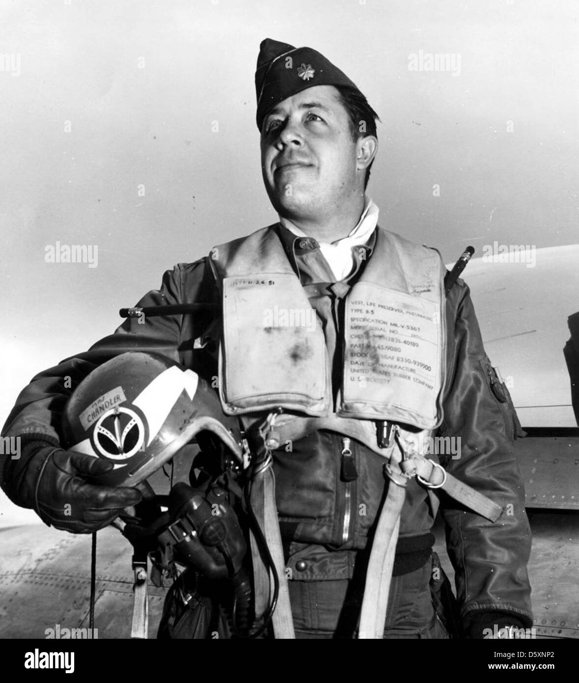 The North American F-86A Sabre, flown by Bill Whisher of the 51st ...
