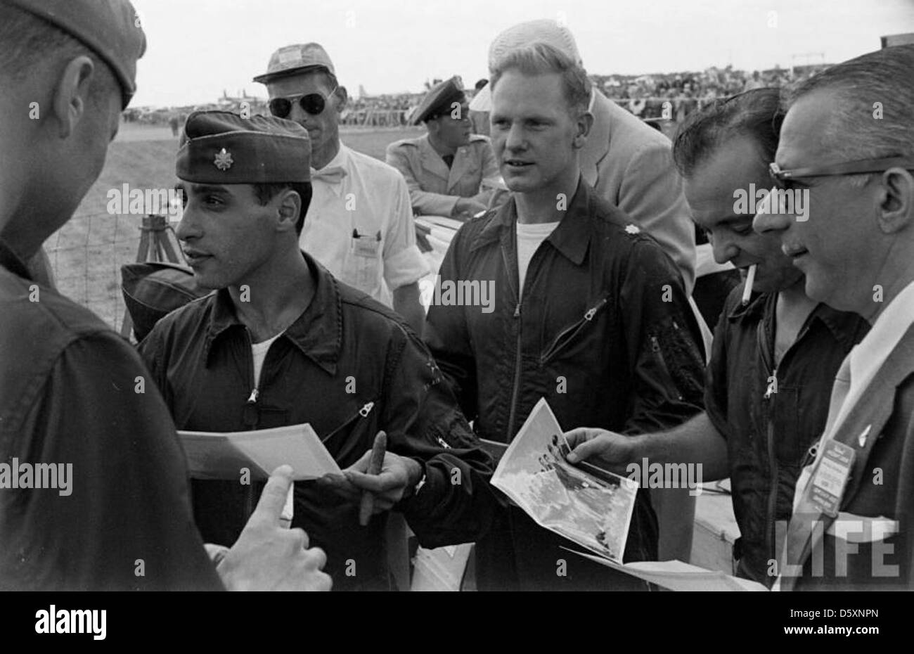The North American F-86A 'Sabre' piloted by 'Ace' James Jabara, a ...