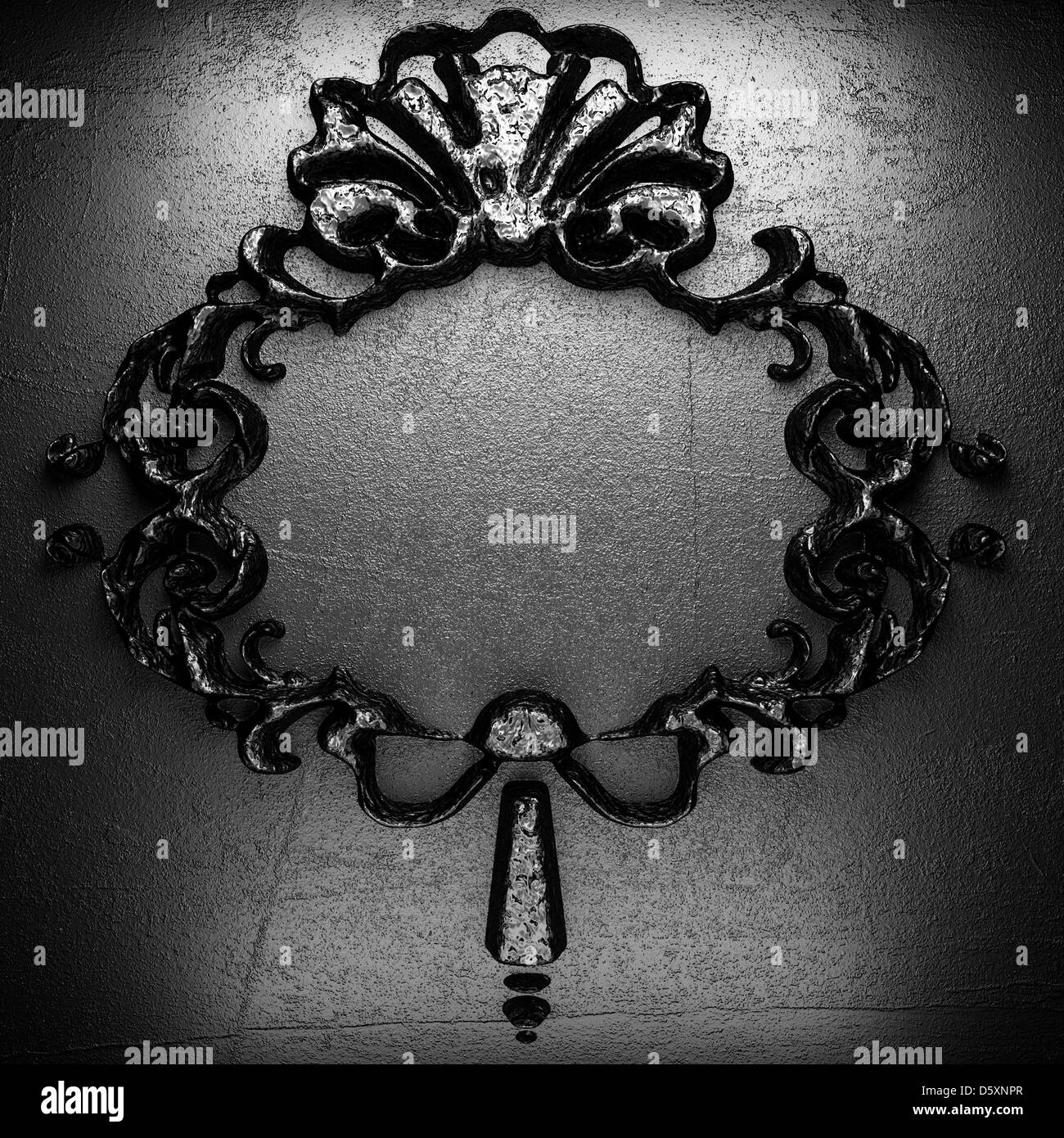 vintage iron frame Stock Photo - Alamy