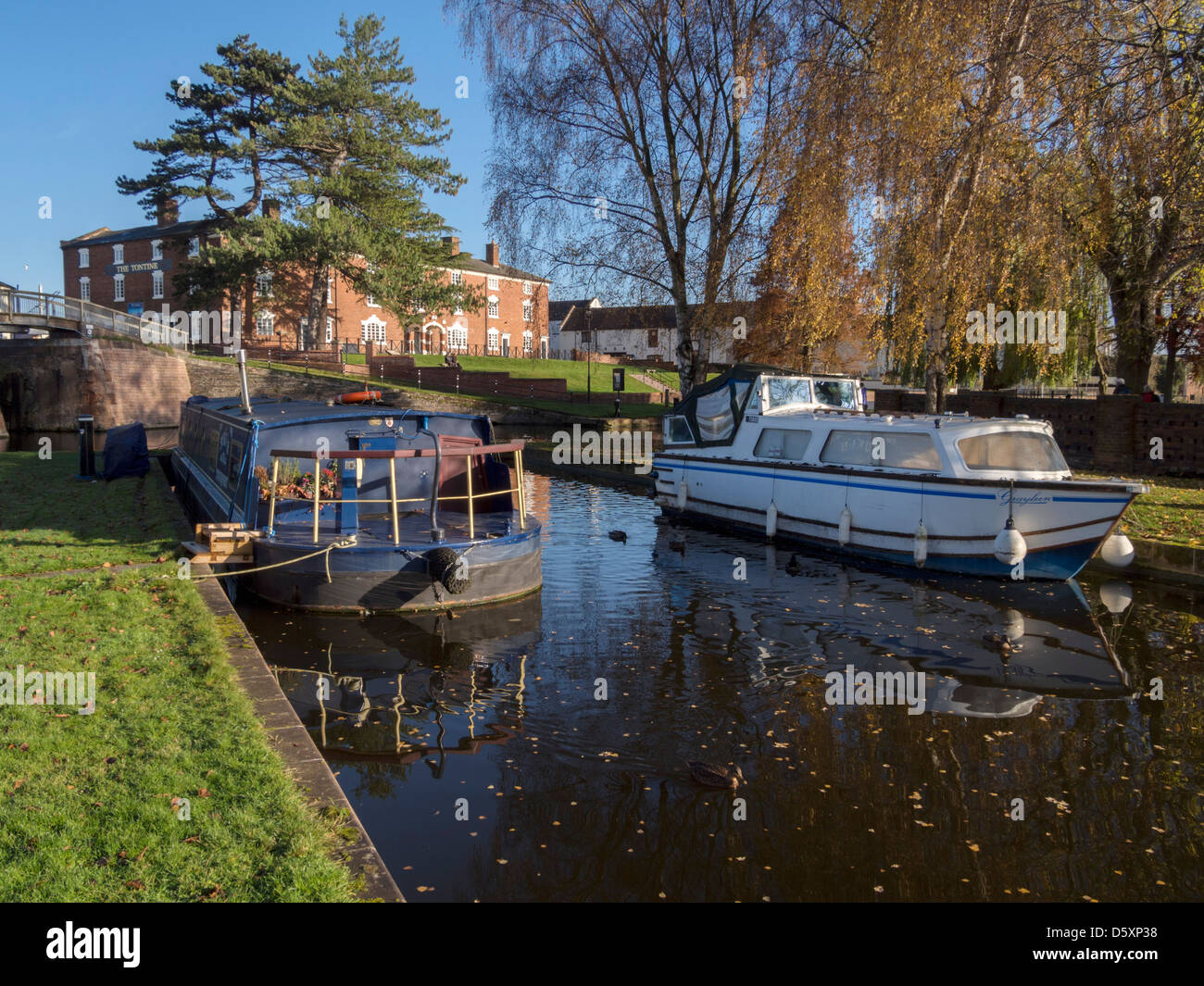 stourport basins worcestershire Stock Photo - Alamy