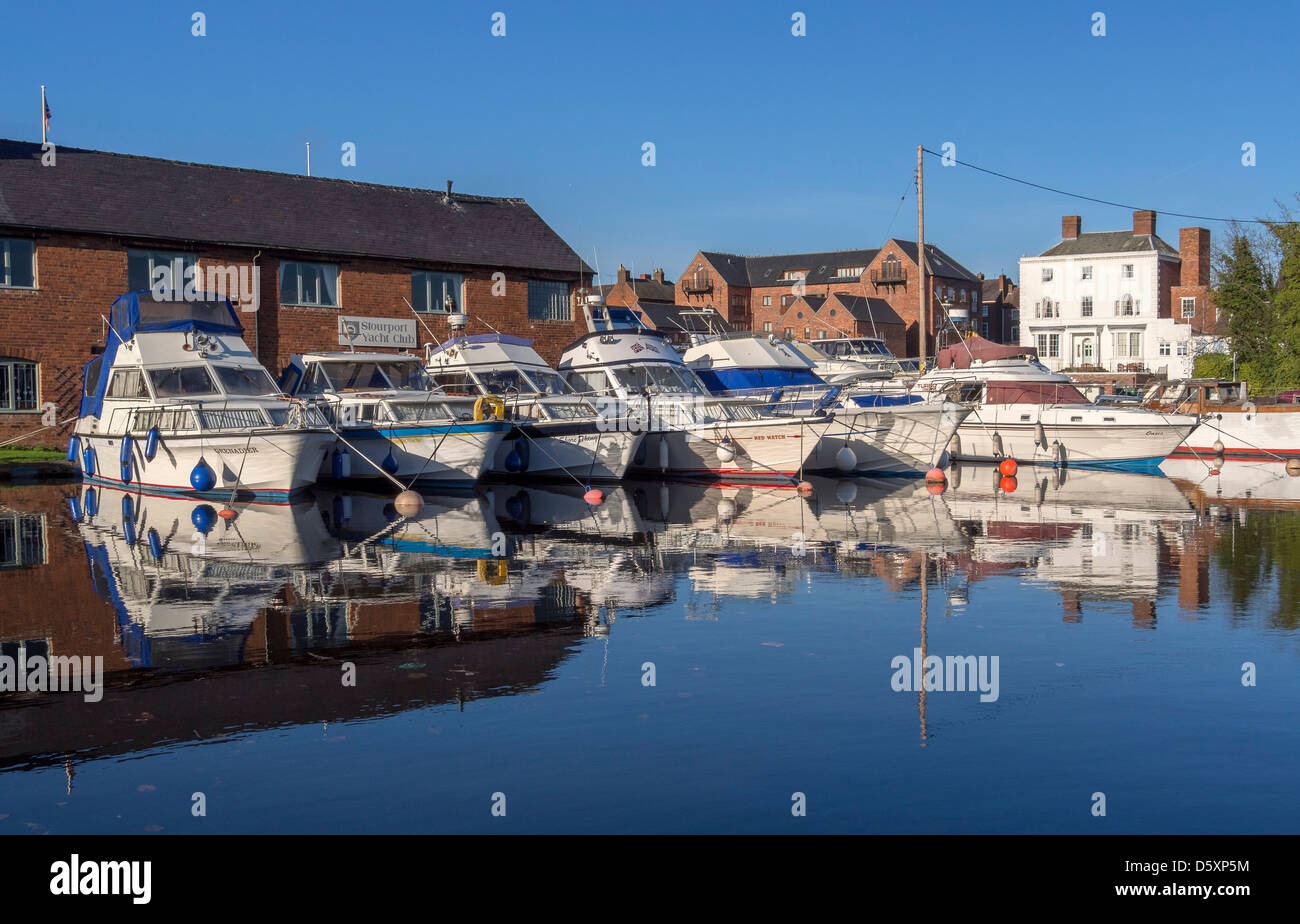 stourport basins worcestershire Stock Photo - Alamy