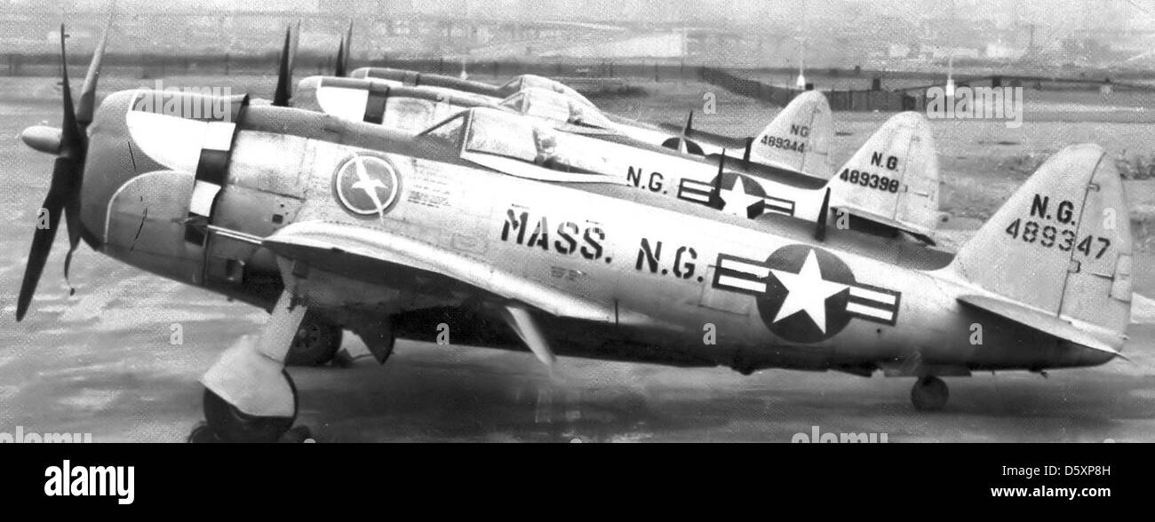 Republic p 47n thunderbolt aircraft Black and White Stock Photos ...