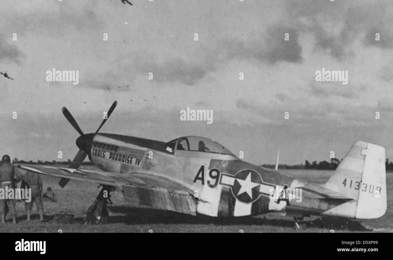 The North American P-51D-5-NA Mustang 'Fools Paradise IV,' part of the ...