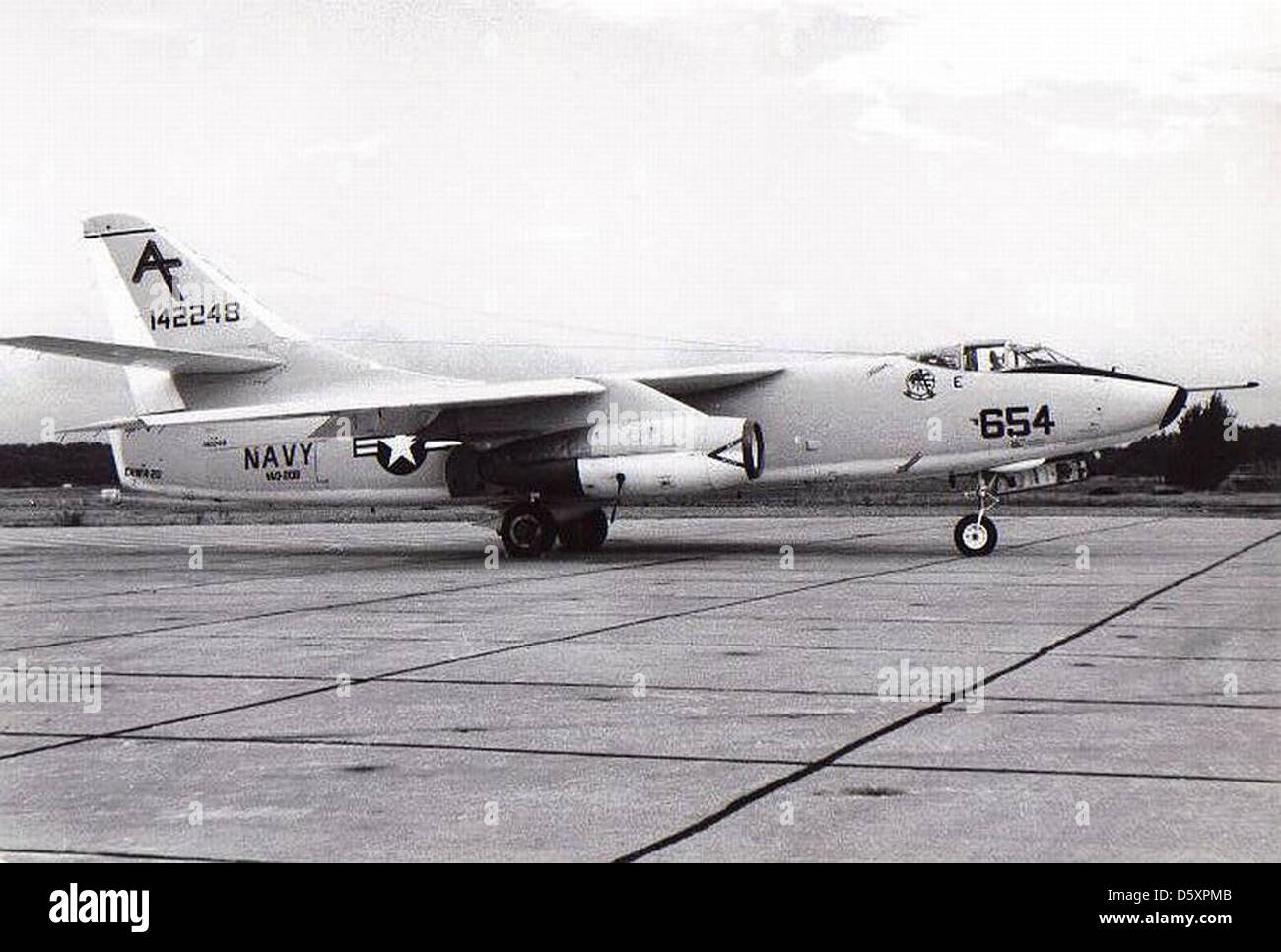 The Douglas A3D-2 EA-3B Skywarrior, a U.S. Navy electronic warfare ...
