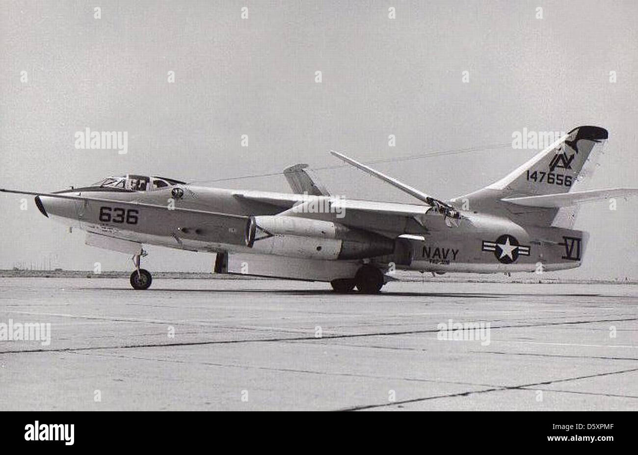 The Douglas A-3B Skywarrior, seen here as the EA-3B electronic warfare ...