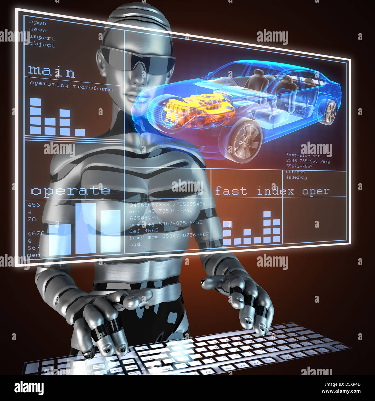 transparent car concept Stock Photo - Alamy