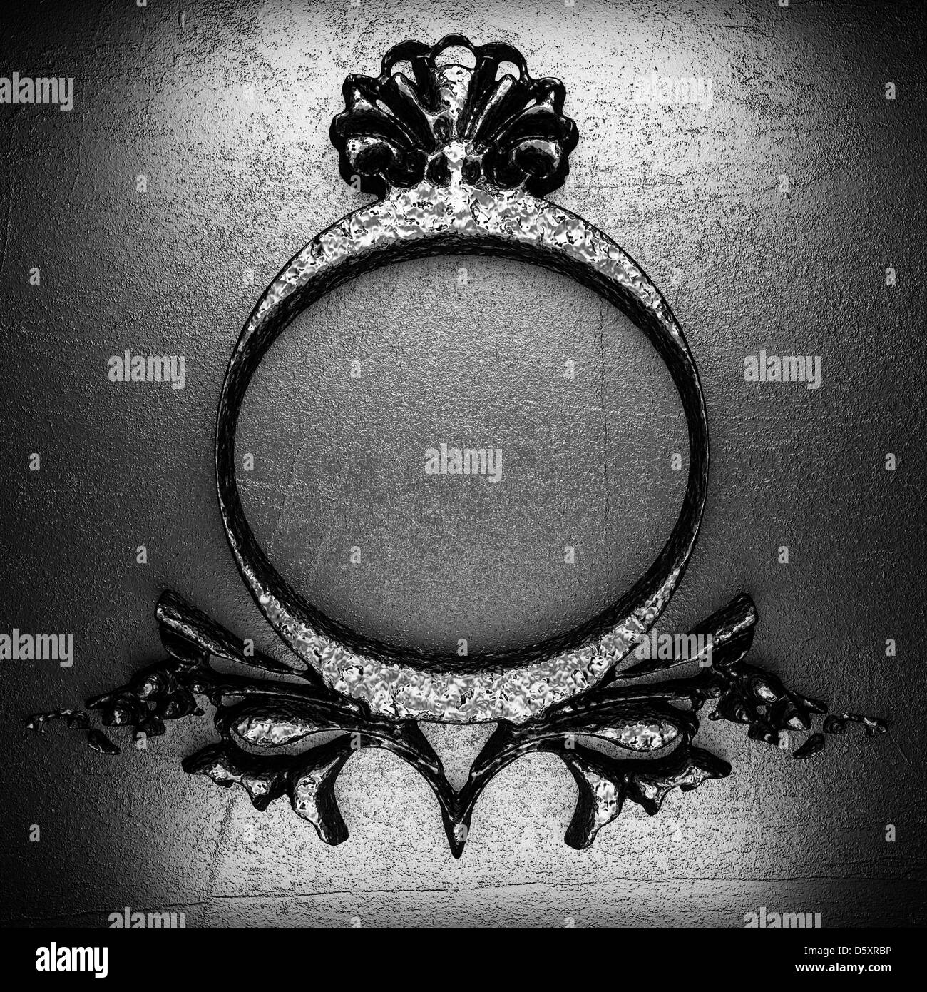 vintage iron frame Stock Photo - Alamy