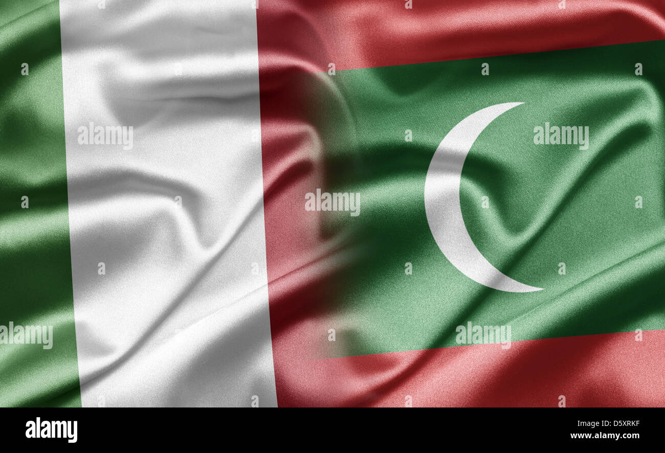 Maldives italy flag hi-res stock photography and images - Alamy