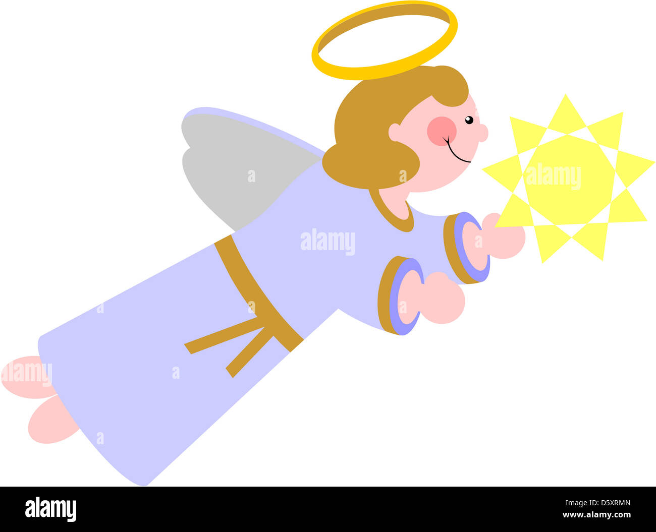 Angel and snow Cut Out Stock Images & Pictures - Alamy