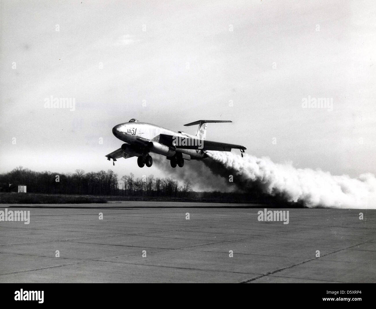 Martin (XA-45) XB-51 "Dragon" / "Panther" during a "RATO" take-off ...