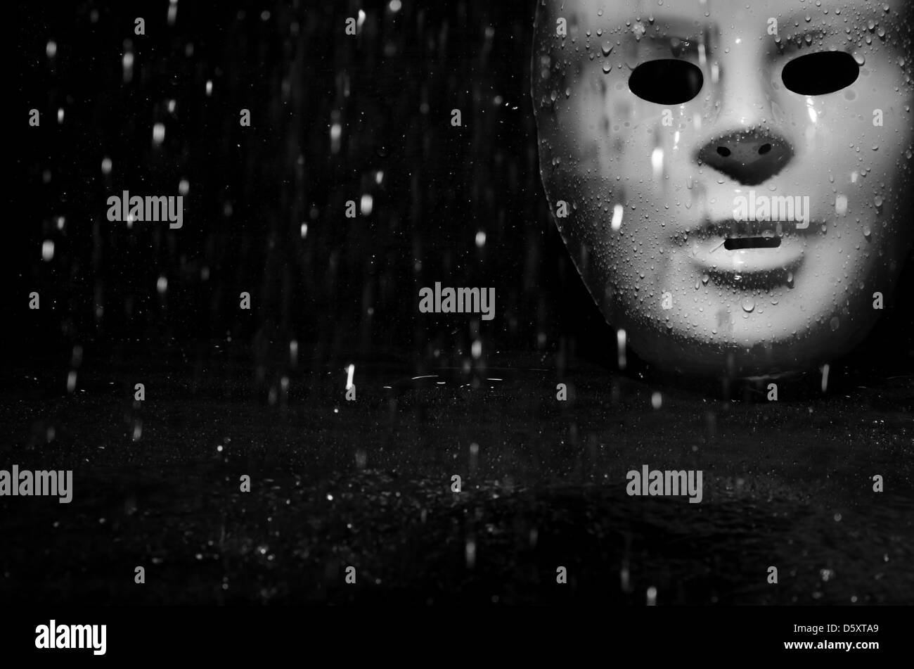 Sad mask Black and White Stock Photos & Images - Alamy
