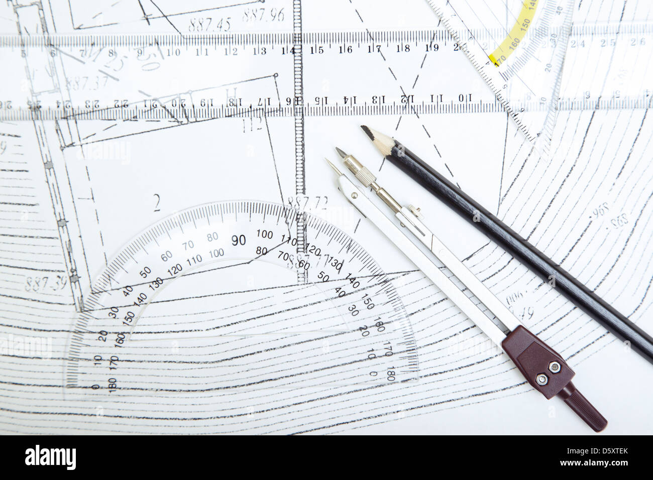 Engineering technical drawing graphics hi-res stock photography and ...