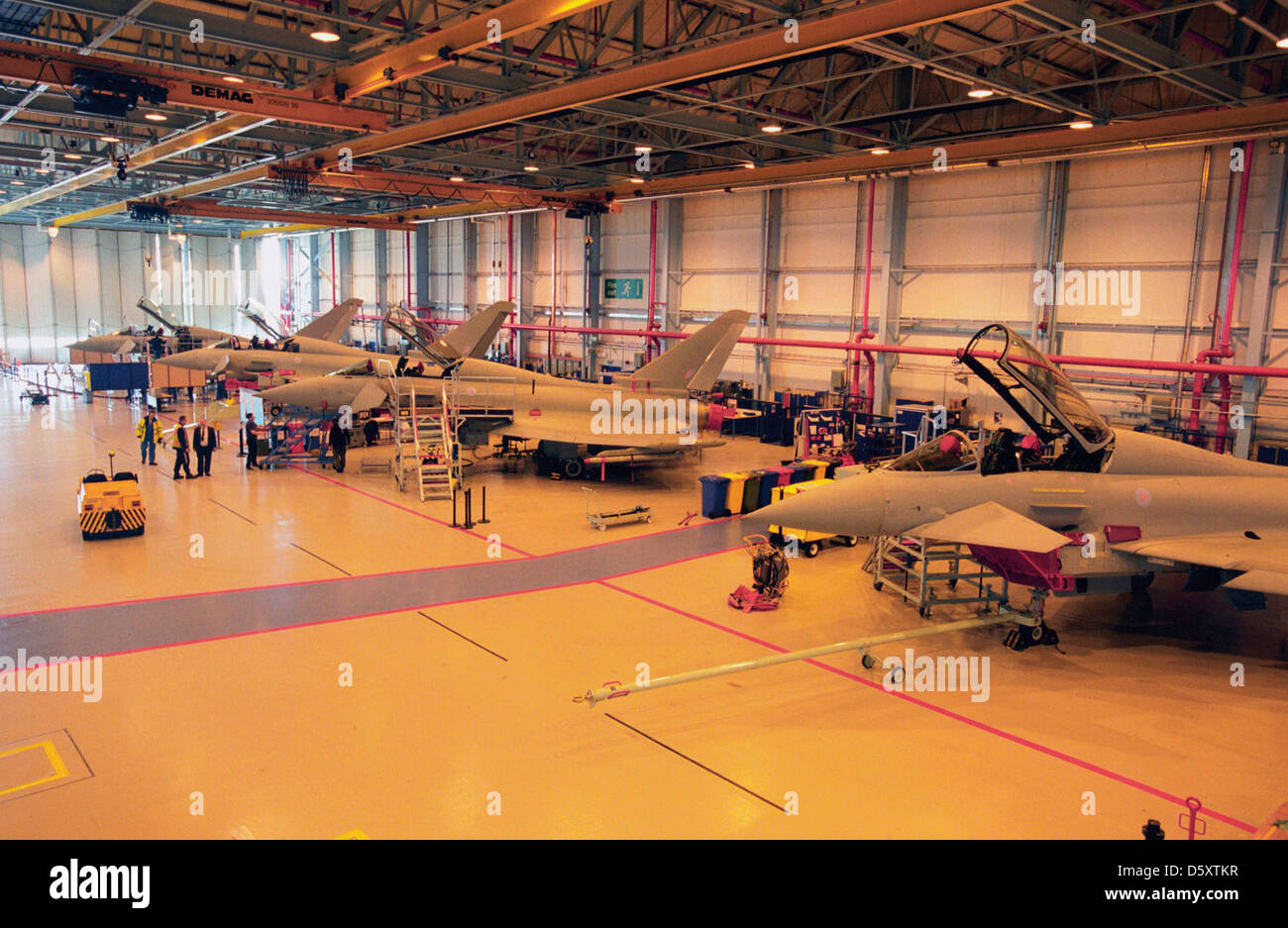 The Eurofighter 'Typhoon' is assembled at the final assembly facility ...