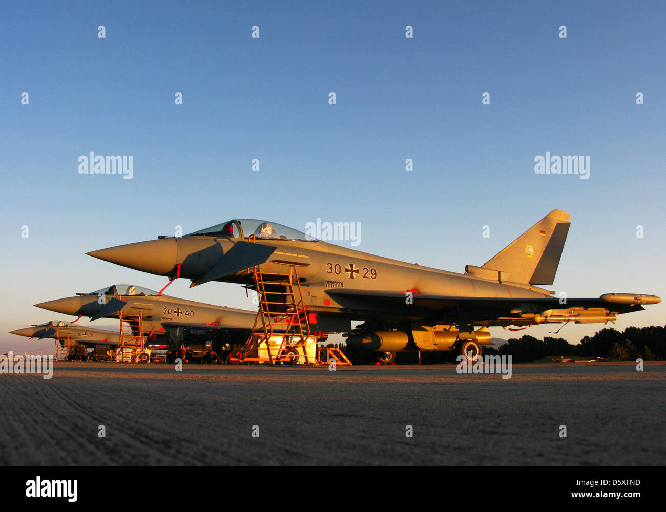 The German Air Force's Eurofighter Typhoon jets are advanced multi-role ...